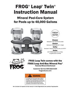 FROG® Leap Twin® Mineral Pool Sanitizer uses up to 50% less chlorine