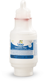 FROG® Leap Twin® Mineral Pool Sanitizer uses up to 50% less chlorine